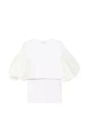BY FANG Balloon-sleeves T-shirt - White