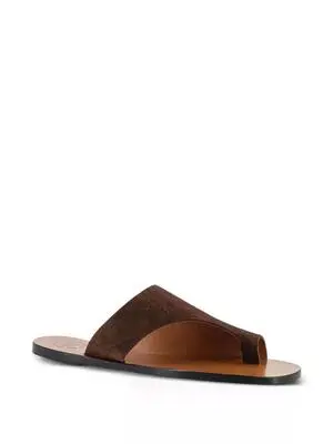 ATP ATELIER Rosa Toe-strap Sandals - Brown