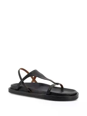 ATP ATELIER Ultimo T-strap Sandals - Black