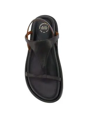 ATP ATELIER Ultimo T-strap Sandals - Black