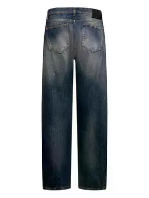 John Richmond Distressed Straight Leg Jeans