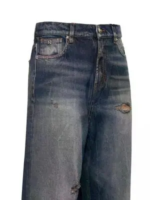 John Richmond Ripped-detail Jeans