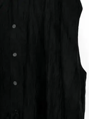 SONGZIO Sleeveless Shirt With Button Detailing
