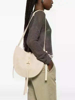 MINOBOSSI Liz Suede Shoulder Bag - Neutrals