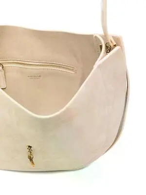 MINOBOSSI Liz Suede Shoulder Bag - Neutrals