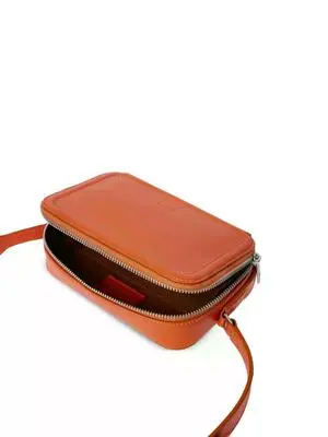 Paul Smith Zipped Leather Shoulder Bag - Orange