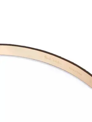 Paul Smith Crocodile-effect Buckle Belt - Brown
