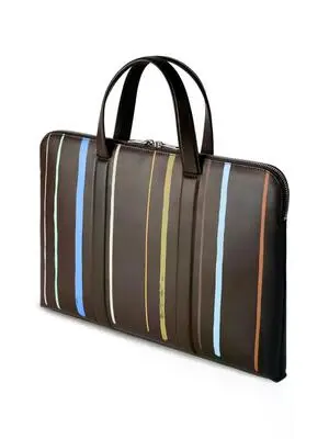 Paul Smith Stripes Top-handle Briefcase
