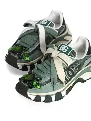 Dolce & Gabbana Dg Country Road Textile Sneakers - Green