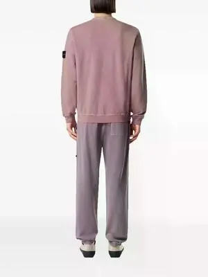 Stone Island Logo Patch Sweatshirt - Purple