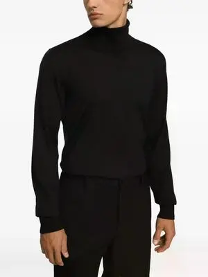 Dolce & Gabbana Extra-fine Cashmere Turtleneck Sweater - Blue
