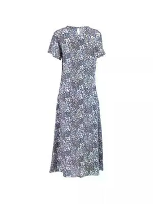 Max Mara Crespo Floral-print Dress - Blue