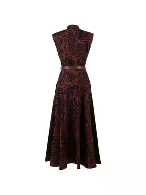 Max Mara West Zebra-print Dress - Brown