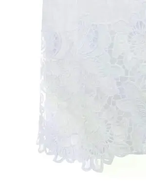 Max Mara Lace Trim Shirt Dress - White