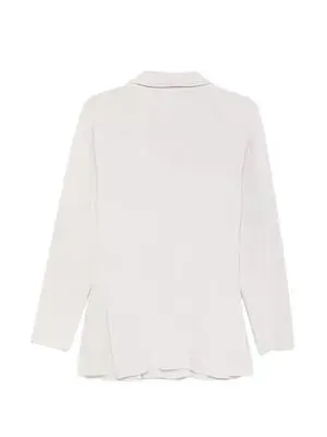 LARDINI Double-breasted Cotton Blazer - Neutrals