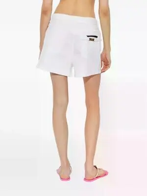 Versace Logo-patch Denim Shorts