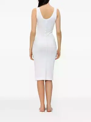 Versace Logo-print Midi Dress - White