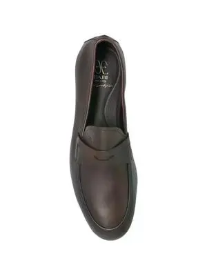 FABI Leather Loafers - Brown