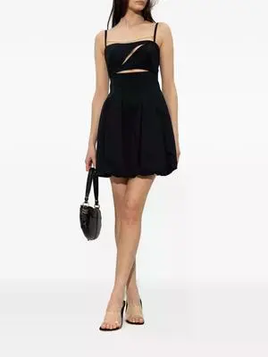 Versace Cut-out Pleated Mini Dress