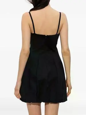 Versace Cut-out Pleated Mini Dress
