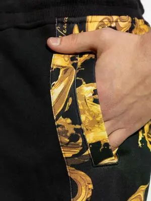 Versace Chromo Couture-print Drawstring-detail Cotton Track Pants