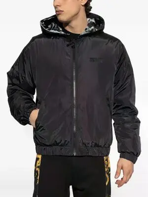 Versace Printed Padded Hooded Jacket