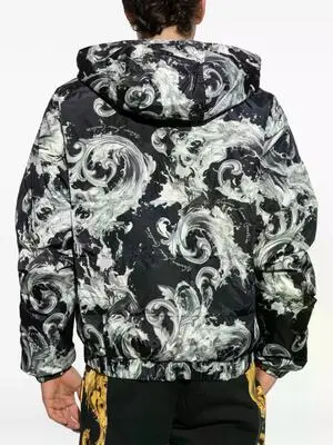 Versace Printed Padded Hooded Jacket