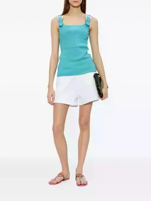 Versace Baroque-buckle Tank Top - Blue