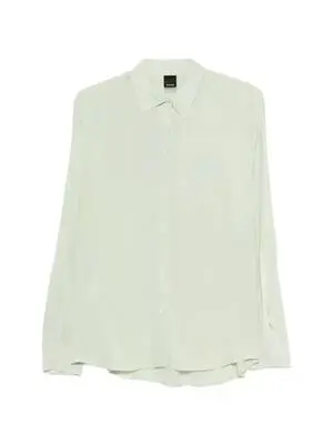 Pinko Button-up Silk Shirt - Green
