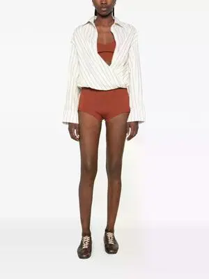 Plan C Ribbed-waist Short