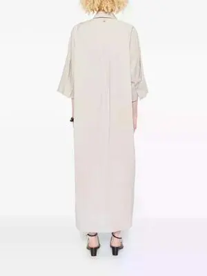 PANICALE Belted Midi Shirt Dress