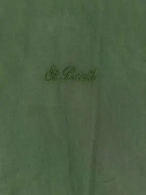 MC2 SAINT BARTH Ice Embroidered Shirt - Green