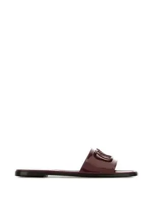 Valentino Garavani Vlogo Flat Sandals - Red