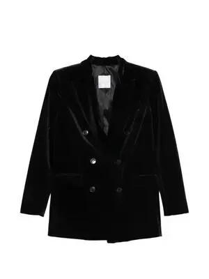 RUNDHOLZ BLACK LABEL Double-breasted Velvet Blazer