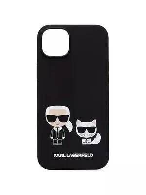 Karl Lagerfeld Karl & Choupette Iphone 14 Plus Case - Black