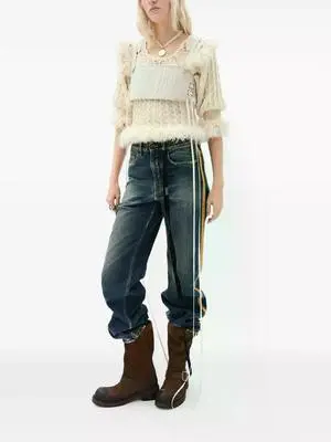 ANN DEMEULEMEESTER Zana Stripe-detail Jeans