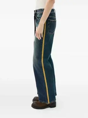 ANN DEMEULEMEESTER Zana Stripe-detail Jeans