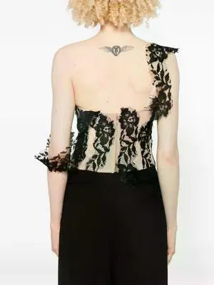 Giuseppe Di Morabito Floral Lace Corset Top