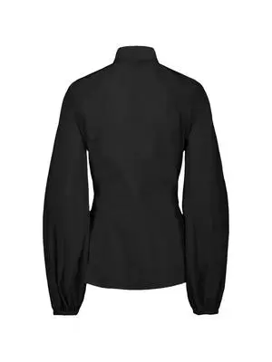 THELATEST High Neck Long-sleeve Shirt - Black