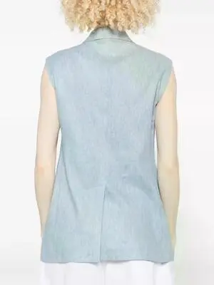 Tagliatore Bernice Double-breasted Vest - Blue