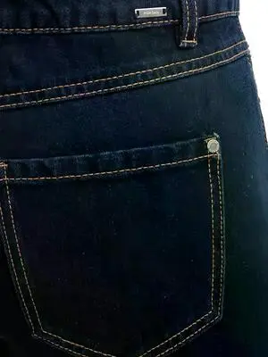 MORGAN Cuffed-hem Straight Leg Jeans