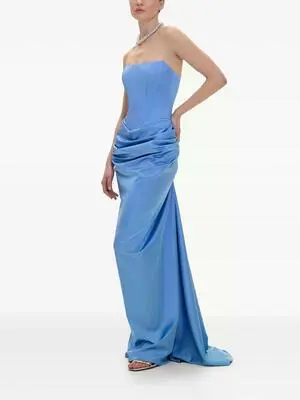 V:PM ATELIER Flavia Ruched Corset Dress