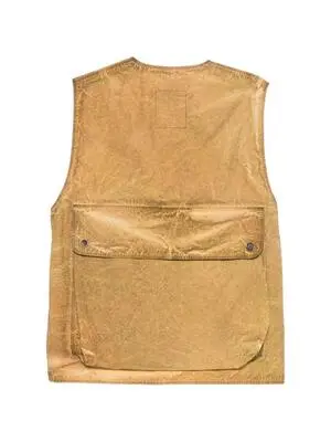 UMA WANG Buttoned Flap-pocket Vest - Neutrals