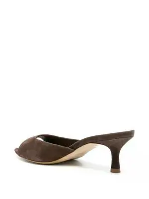 THE SELLER Suede Stiletto Heel Sandals