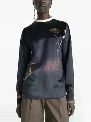 LEMAIRE Lemiaire Printed Silk Blouse