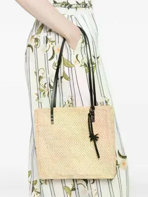 Manebí Inez Raffia Charm Shoulder Bag
