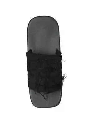 Rick Owens Twisted Platform Slides - Black