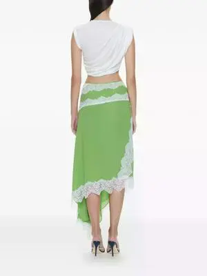 Christopher Esber Verve Lace Detail Asymmetric Skirt