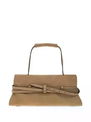 Moschino Leather Tote Bag - Neutrals