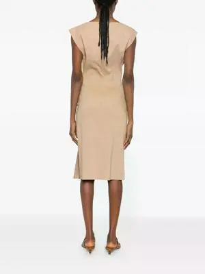Pinko Alissa Ruched Mini Dress - Neutrals